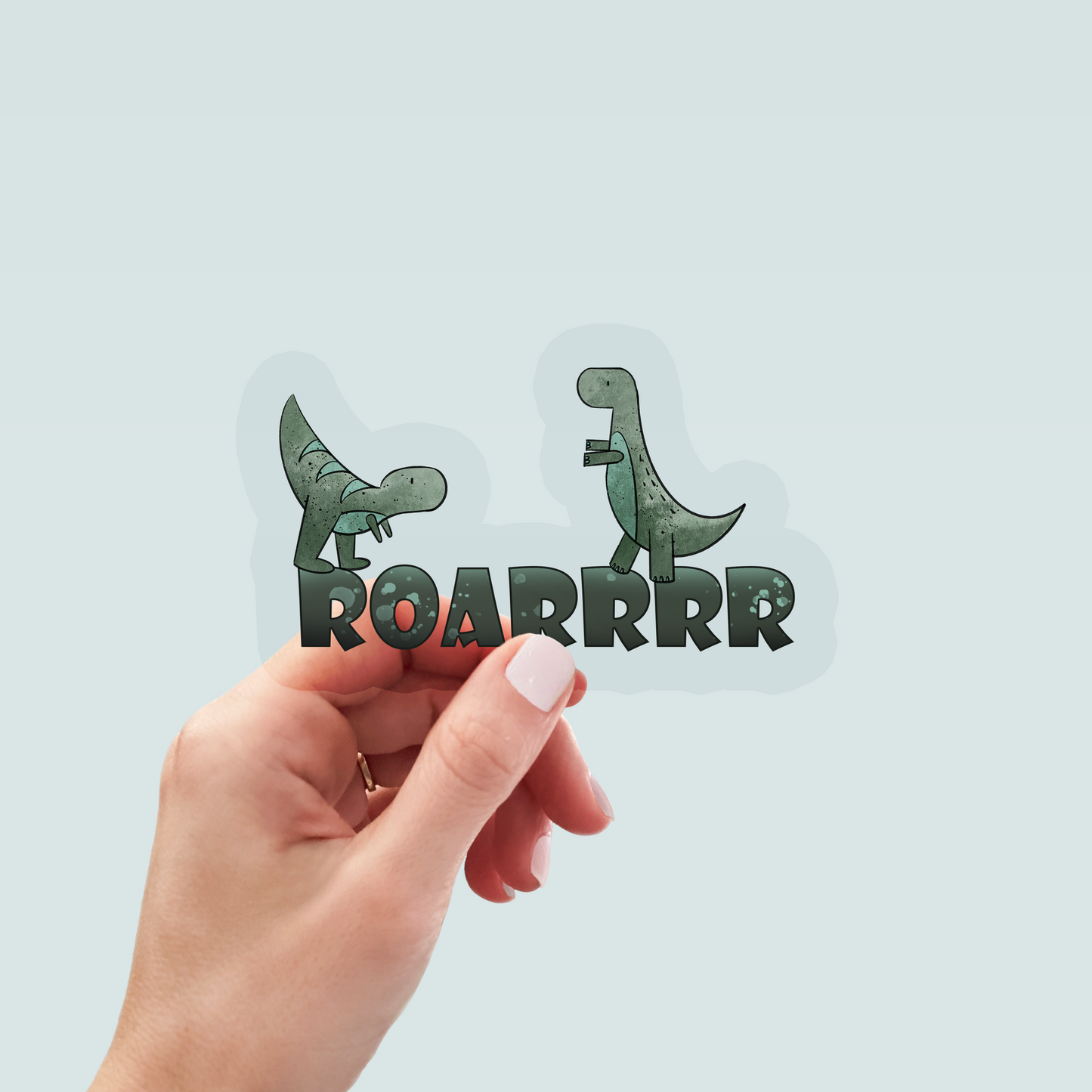 Bügelbild "Roarrrr" in 6 verschiedenen Größen – fine by me.